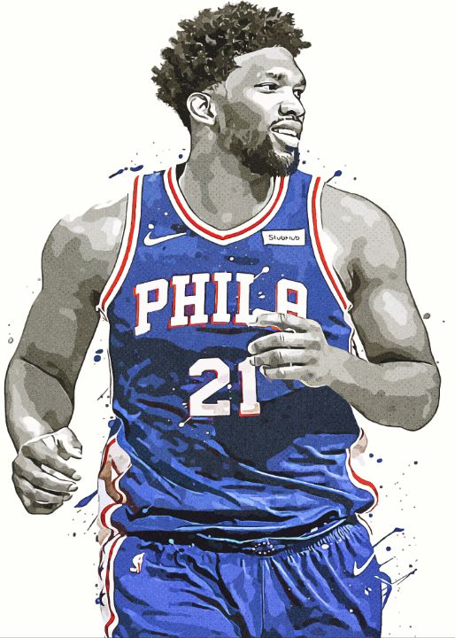 Joel Embiid Philadelphia - KunStudio - Digital Art & AI, Abstract ...