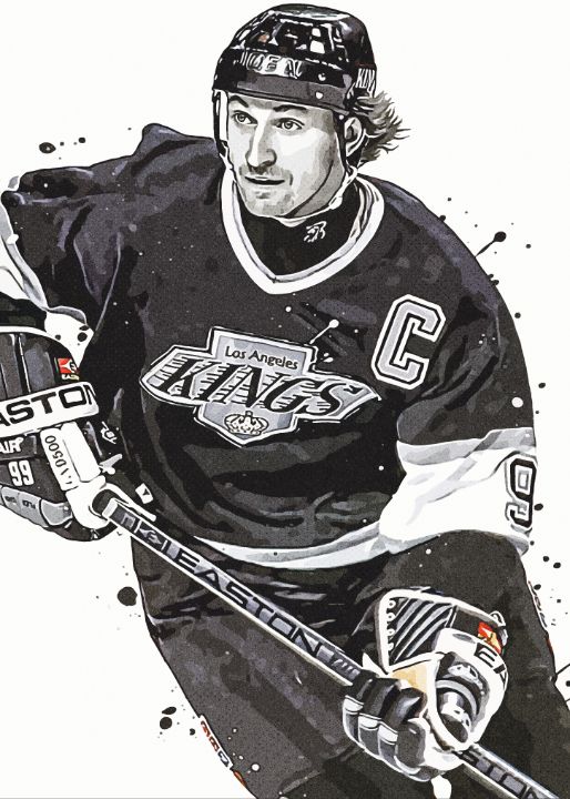 Wayne Gretzky Los Angeles - KunStudio - Digital Art & AI, Abstract ...