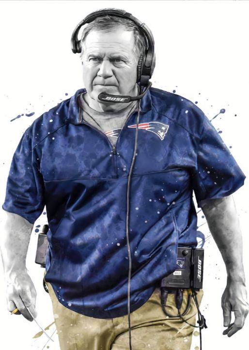 Bill Belichick - KunStudio - Paintings & Prints, Sports & Hobbies ...