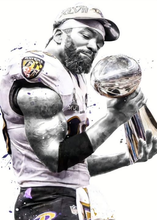 Ed Reed Baltimore - KunStudio - Paintings & Prints, Sports & Hobbies ...