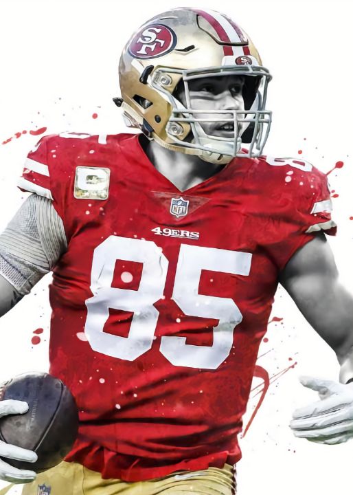 George Kittle San Francisco - KunStudio - Paintings & Prints, Sports ...