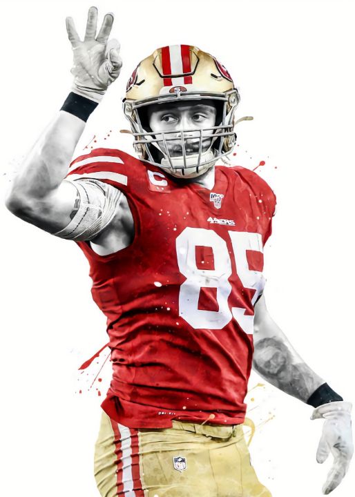 George Kittle San Francisco - KunStudio - Paintings & Prints, Sports ...