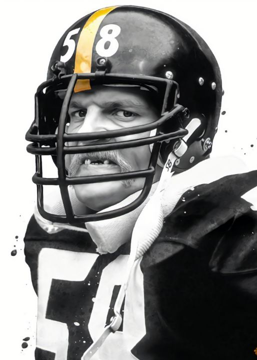 Jack Lambert Pittsburgh - KunStudio - Paintings & Prints, Sports ...