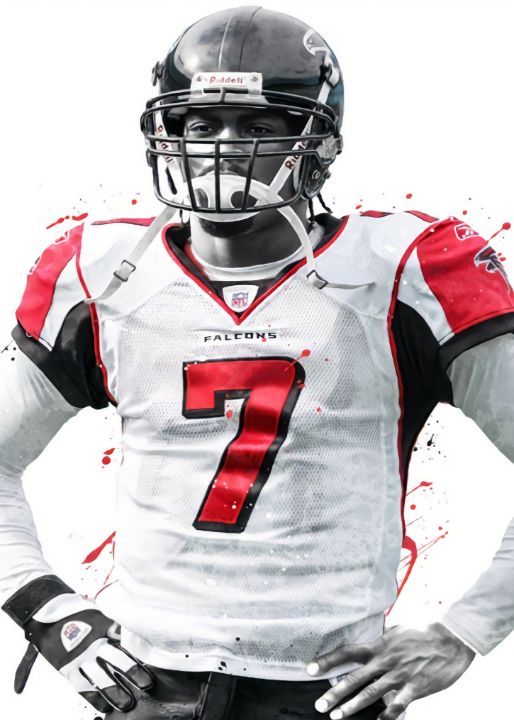 Michael Vick Atlanta - KunStudio - Paintings & Prints, Sports & Hobbies ...