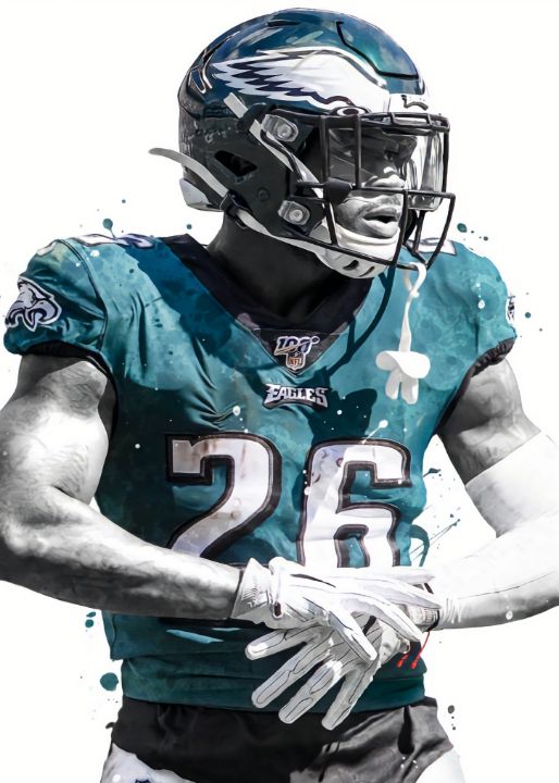 Miles Sanders Philadelphia - KunStudio - Paintings & Prints, Sports ...