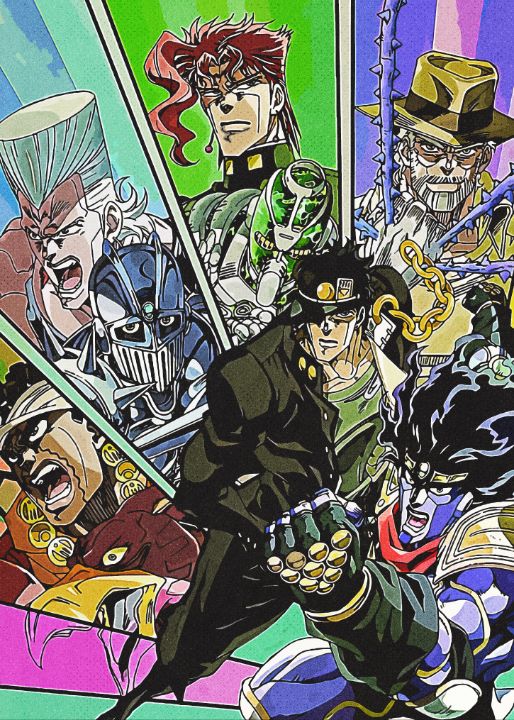JoJo Bizarre Adventure - KunStudio - Digital Art, Abstract, Color - ArtPal