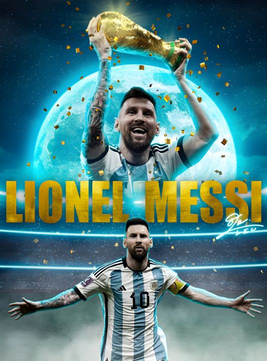 Lionel Messi - KunStudio - Paintings & Prints, Sports & Hobbies ...