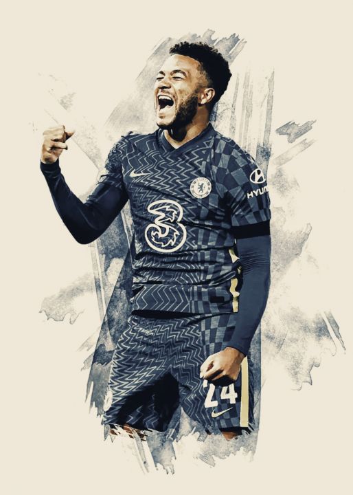 Reece James - Chelsea - KunStudio - Digital Art & AI, Abstract, Color ...