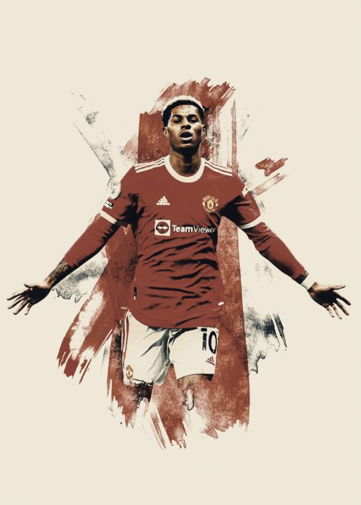 Marcus Rashford - Manchester United - KunStudio - Digital Art, Abstract ...