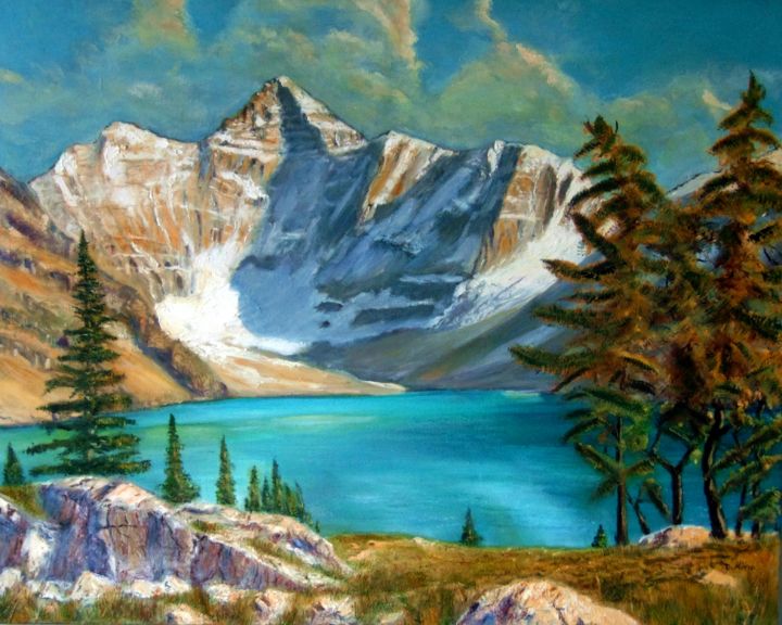 Lake McArthur and Mt.Biddle - Nino Dobrosavljevic - Paintings & Prints ...