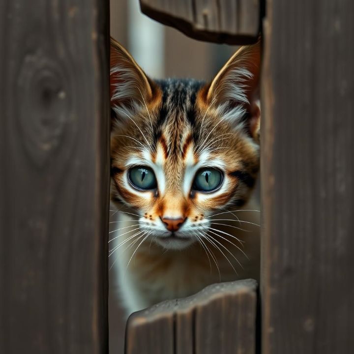 Curious Kitty - Cindy Coetzee - Digital Art & AI, Animals, Birds ...