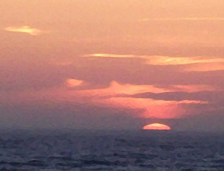 Ripple Glass Sunset - Mercurial Day - Digital Art & AI, Landscapes ...