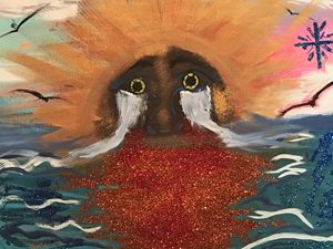 Crying sunset - Starving convos - Paintings & Prints, Abstract, Color ...