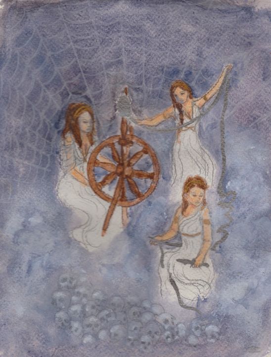 The Morai - Jen Hallbrown Art - Paintings & Prints, Fantasy & Mythology ...