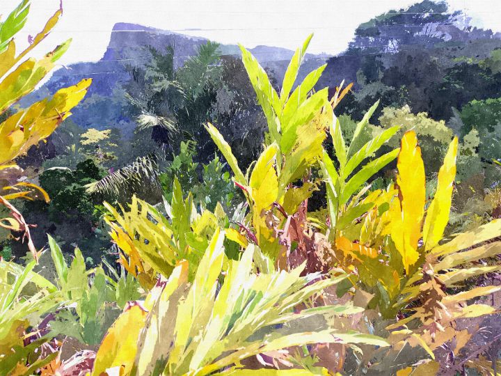 Green Leaves and Yellow Foliage - Deborah Meltzer - Paintings & Prints ...