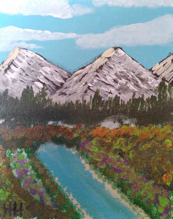 Mountainscape - Hallie's art - Paintings & Prints, Landscapes & Nature ...