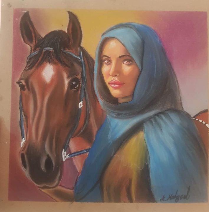 Hoping - Mahgoub - Paintings & Prints, Ethnic, Cultural, & Tribal ...