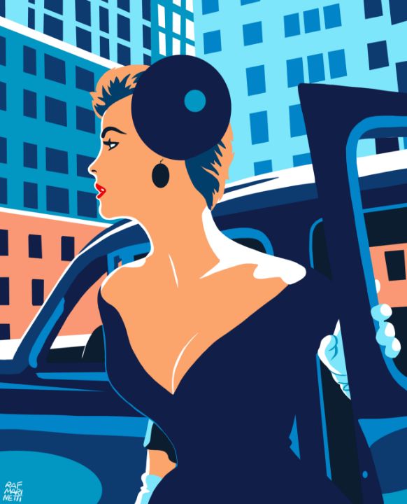 The Lady in the City - Raffaele Marinetti Pop Art - Drawings ...