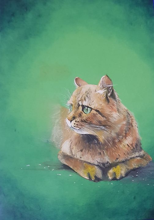Relaxing - Leena art gallery - Paintings & Prints, Animals, Birds ...