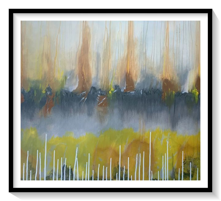 AUTUMN - abstracte toni - Paintings & Prints, Abstract, Landscape - ArtPal