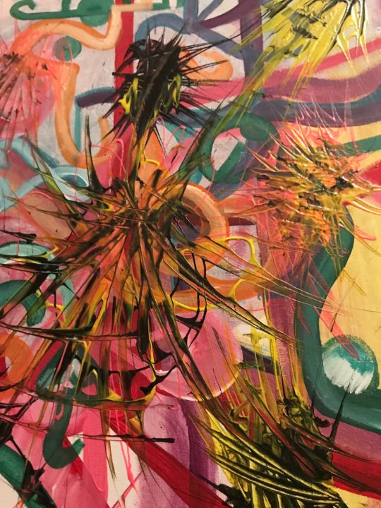 Busy bees - The four dzzz - Paintings & Prints, Abstract, Irregular ...