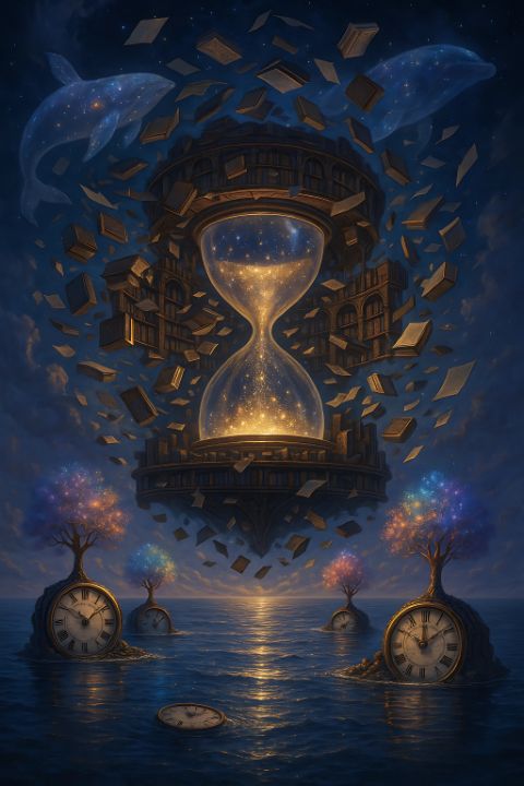 Floating Library of Time – Surreal - Surreal & Fantasy Art - Digital ...