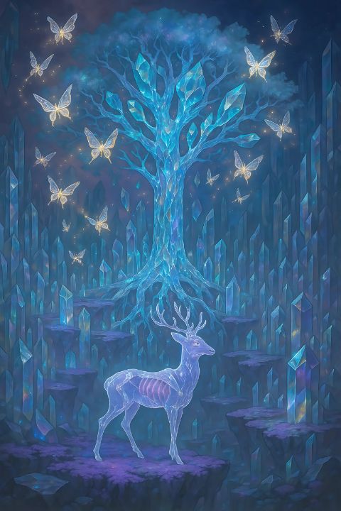 Dreamlike Crystal Forest Fantasy Art - Surreal & Fantasy Art - Digital ...