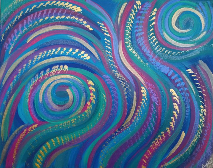 Radiant Overflow - 2024 - Hope by DeZign - Paintings & Prints, Abstract ...