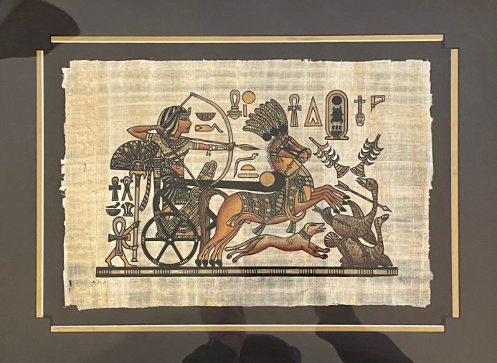 "King Tutankhamun hunts the Ostrich" - Beltane Singularity - Drawings ...