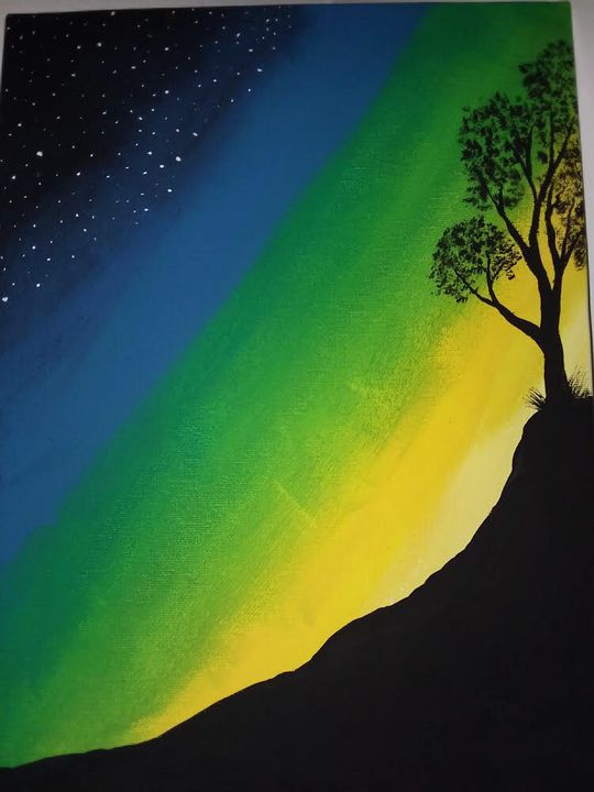 Hill top tree - Phillip Bentley - Paintings & Prints, Flowers, Plants ...