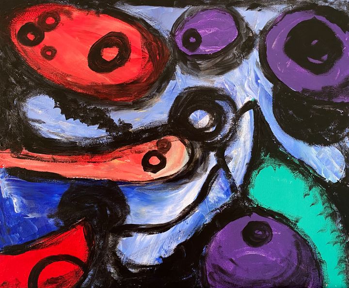 MIND FLOW 2 - DanArtUSA - Paintings & Prints, Abstract, Irregular Forms ...