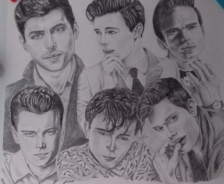 Celebrities gathering together - Sp.and.sh - Drawings & Illustration ...