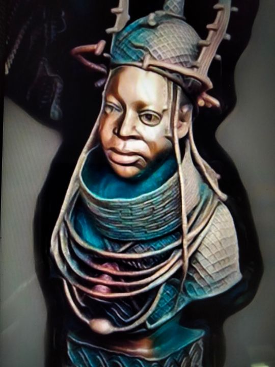 ART OF AFRICA/bronze BINI King - MebeleGABRIELstudios - Paintings ...