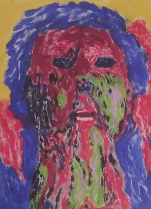 Patchwork face - Jon Crawford - Paintings & Prints, People & Figures ...