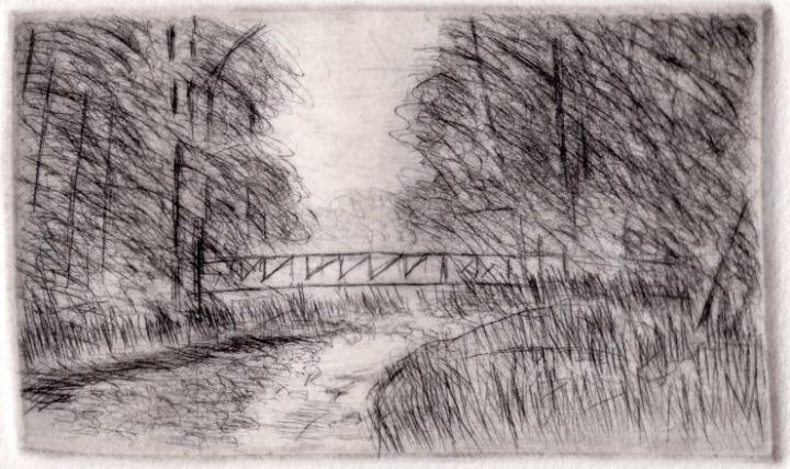Tom's Run Bridge - Printsnat - Paintings & Prints, Places & Travel ...