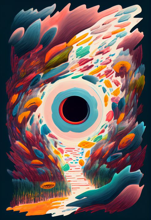 colors around the circumference. - Adel Nattu - Digital Art, Abstract ...