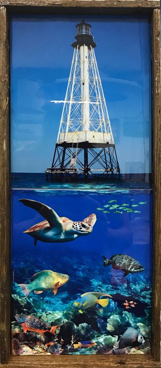 Alligator Reef Lighthouse - Lobster Trap Art - Photography, Landscapes ...