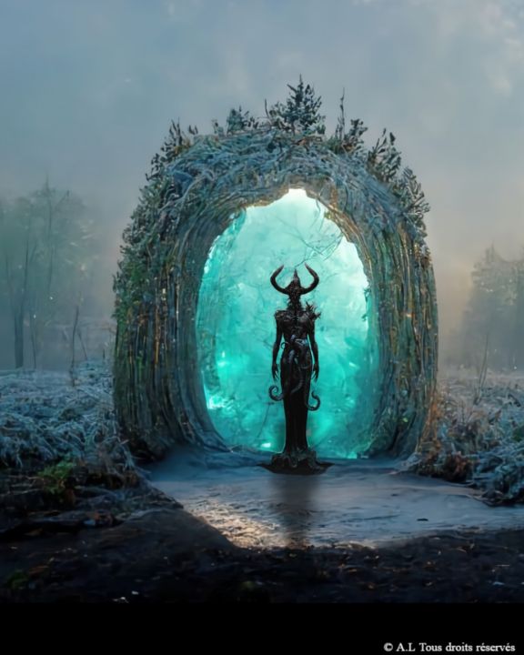 The monster - Theater of the shadow - Paintings & Prints, Fantasy ...