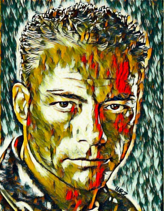 Van Damme Acrylic Portrait Print - Billy Zierfus - Paintings & Prints ...