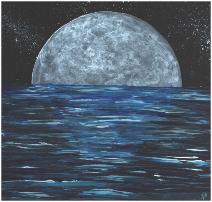 Big Moon Rising - Welcome to Bentivegna Art - Paintings & Prints ...