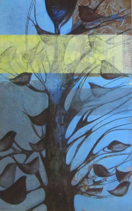tree - shakiba - Paintings & Prints, Abstract, Landscape - ArtPal