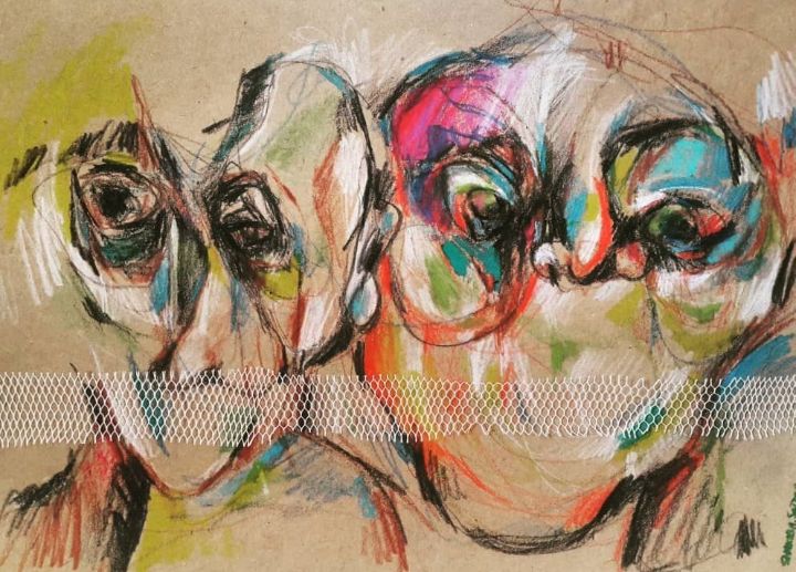 Portrait - shakiba - Paintings & Prints, Abstract, Color - ArtPal