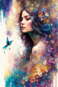 The Graceful Flourish - Lucy Bright - Digital Art & AI, People ...