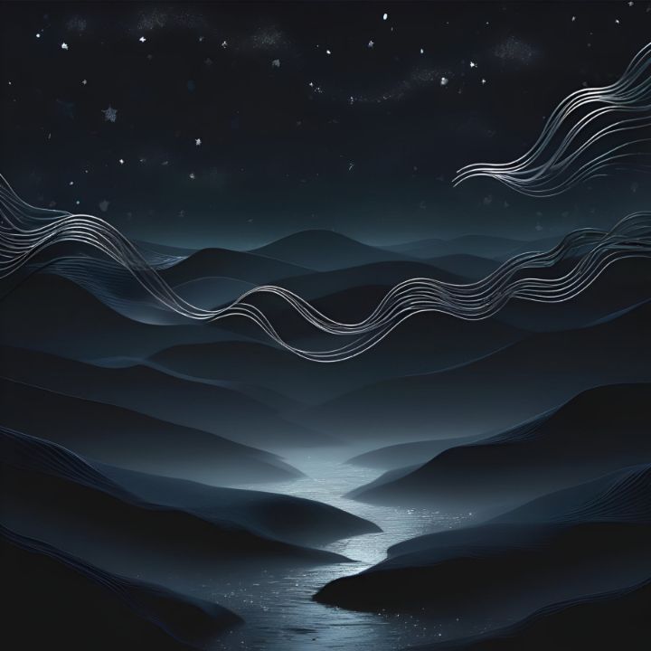 Abstract Night Scene - Auranis - Digital Art & AI, Abstract, Landscape ...