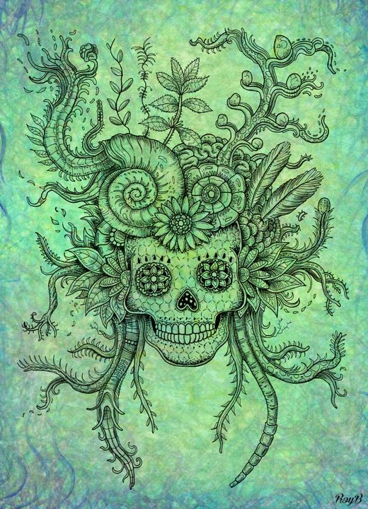 Brain garden - Royb art - Paintings & Prints, Ethnic, Cultural ...