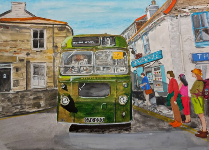 A day outin Mousehole - James Presley - Paintings & Prints, Vehicles ...