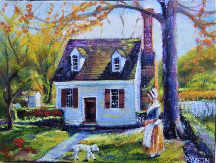Colonial Cottage - Arthur Martin Paintings - Paintings & Prints ...