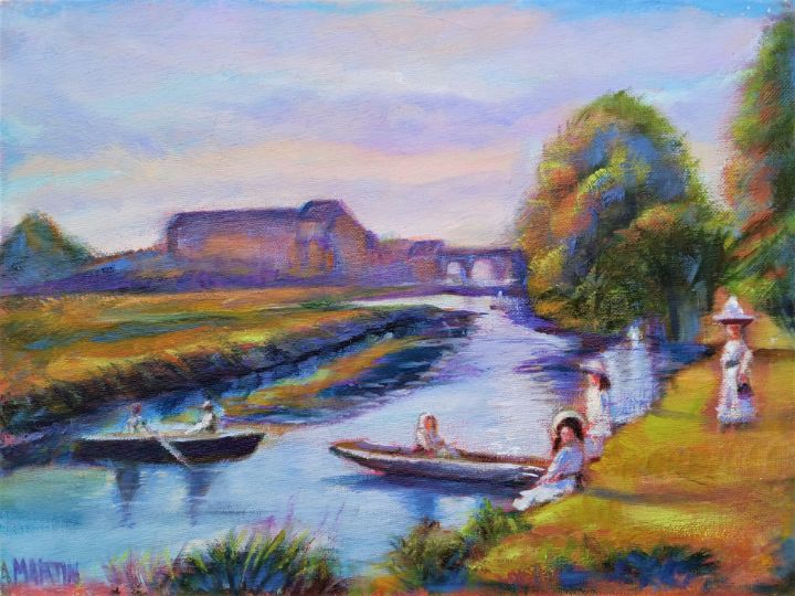 Afternoon on the Ouse - Arthur Martin Paintings - Paintings & Prints ...