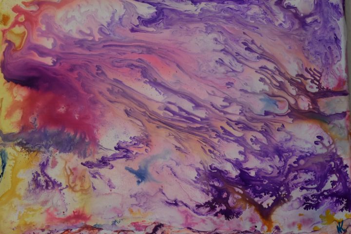 Purple Volcano - GlobalArtProductions - Paintings & Prints, Landscapes ...
