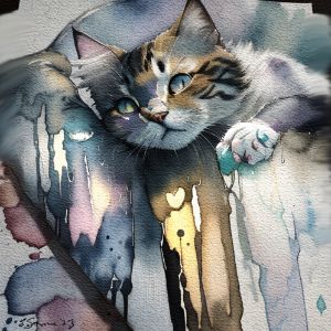 Pretty Kitty - Elaine Sonne Art - Digital Art, Animals, Birds, & Fish ...